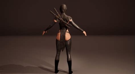 D War Game Model Realistic Game Character Daz Asset Ue Control Rig Nsfw Art By Amra