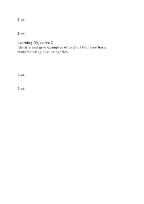managerial accounting and cost conceptschapter 2 docx