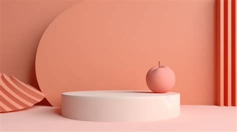 3d 제품 디스플레이를 위한 현대적인 복숭아 배경에 대한 매끄러운 복숭아 연단 플랫폼 배경 서다 제품 프레젠테이션 배경 일러스트 및 사진 무료 다운로드 Pngtree