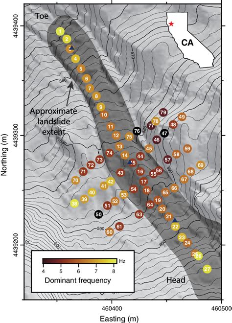 figure 1 from using a dense seismic array to determine structure and