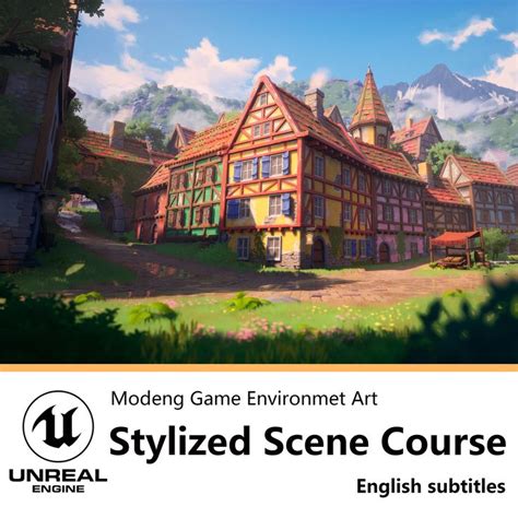 Modeng English Subtitled Ue Stylized Course 魔灯modeng