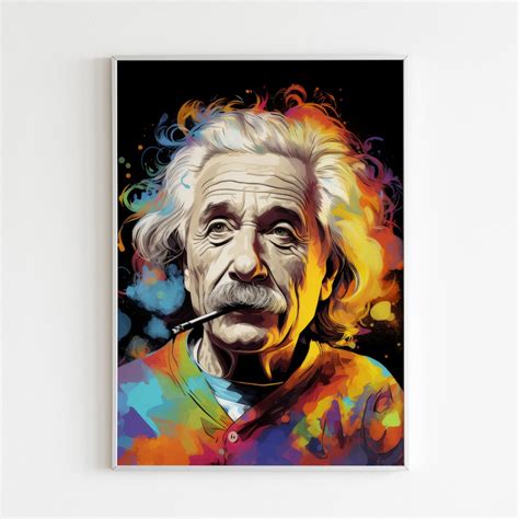 Printable Wall Art Of Albert Einstein Einstein Poster Etsy