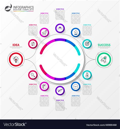 Infographic Design Template 2 Different Paths Vector Image