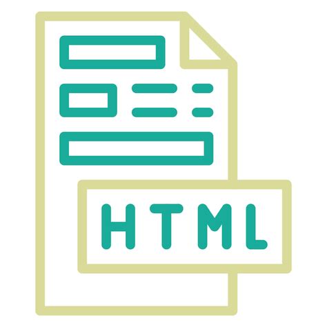 Premium Vector Html File Vector Icon Illustration Of Coding And