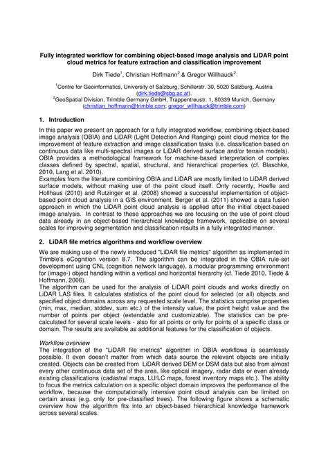 Pdf Fully Integrated Workflow For Combining Object Based Image