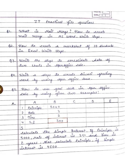 It Practical File Question Pdf