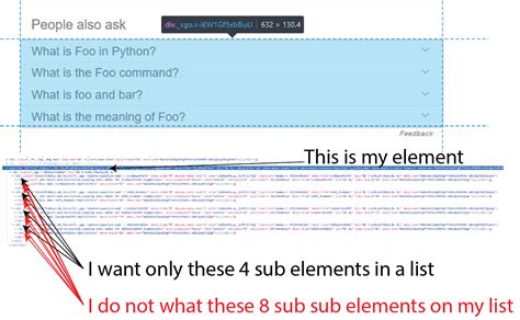 How To Get First Layer Sub Elements Only In Python Selenium Stack