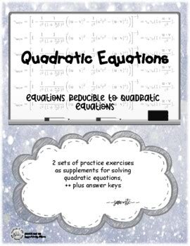 Quadratic Equations 2 By SAWMTC TPT