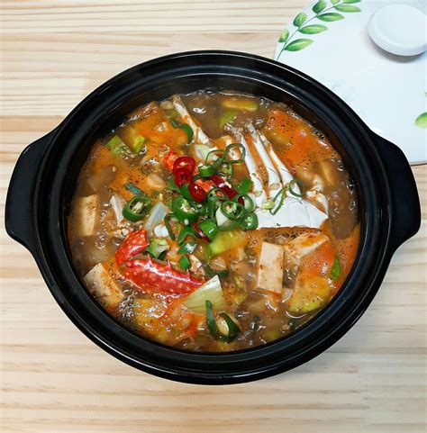 꽃게 된장 찌개 저녁메뉴