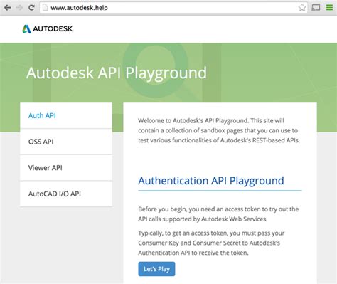 Introducing The Autodesk Api Playground