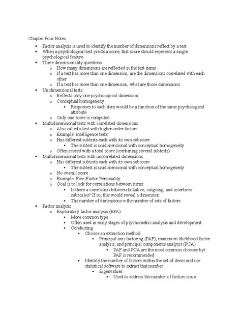 Chapter Four Notes These Are Detailed Summaries Of Both Class And Lecture Material Covered On