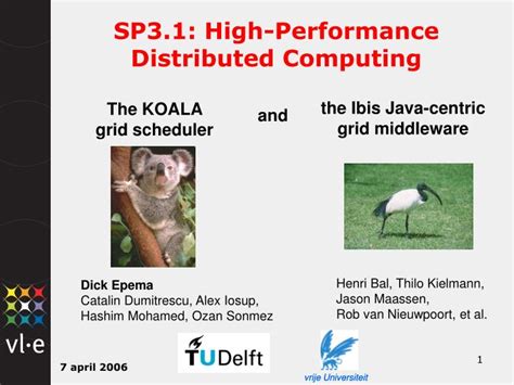 Ppt Sp31 High Performance Distributed Computing Powerpoint