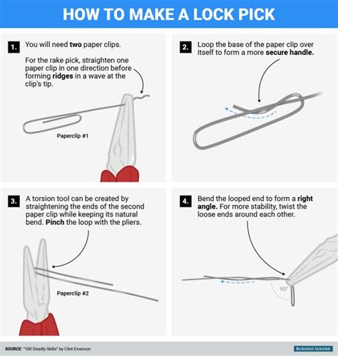 These Graphics Show How To Pick Locks And Break Padlocks Lock Picking Useful Life Hacks Survival