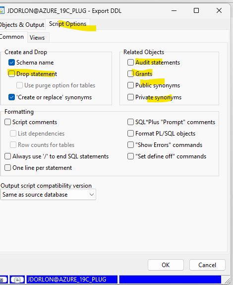 updated table names update views with new table names toad for oracle and devops toolkit toad