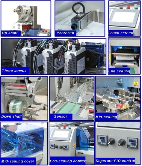 Three Servo Motors Horizontal Flow Wrap Machine BOGAL