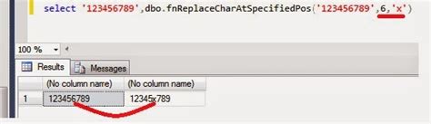 sql compass sql server replace specific character at specified position