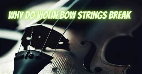 Why Do Violin Bow Strings Break All For Turntables