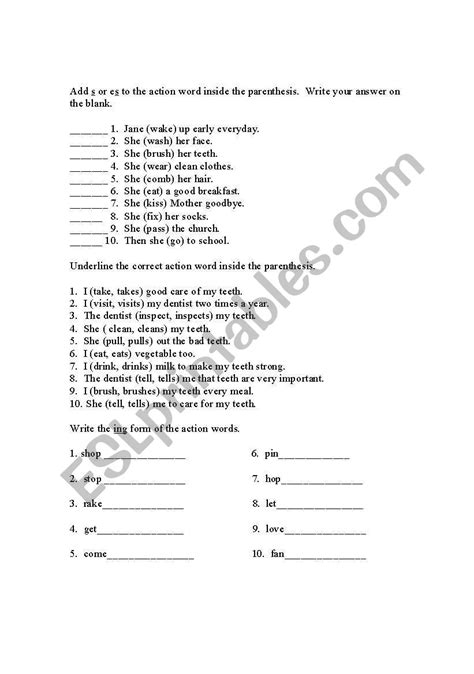 Adding S Or Es ESL Worksheet By Jesy