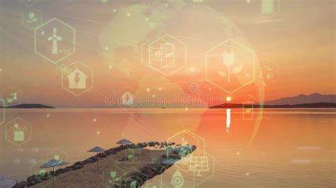 Environment Protection Concept Renewable Energy Sustainable Development Goals Stock Footage