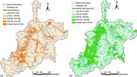 Map Showing The Spatial Distribution Of Total Suspended Sediment Yields Download Scientific