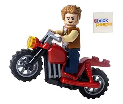 Minifigura De Lego Jurassic World Owen Grady Con Moto Cuotas Sin Interés