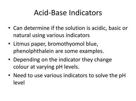What Are Examples Of Synthetic Acid Base Indicators At Jim Roebuck Blog