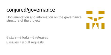 Conjuredgovernance Documentation And Information On The Governance Structure Of The Project