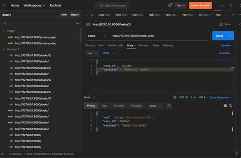 Send Parameters To Post Request Fastapi Geeksforgeeks