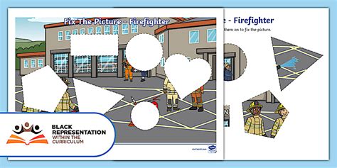 Eyfs Diverse Firefighters Fix The Picture Activity