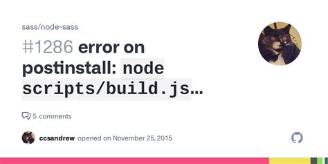 Error On Postinstall `node Scriptsbuildjs` Python Command Failed