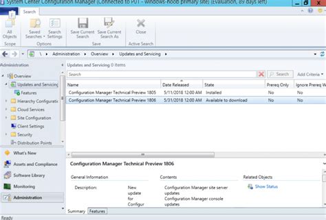 System Center Configuration Manager Technical Preview 1806 Released Just Another Windows Noob