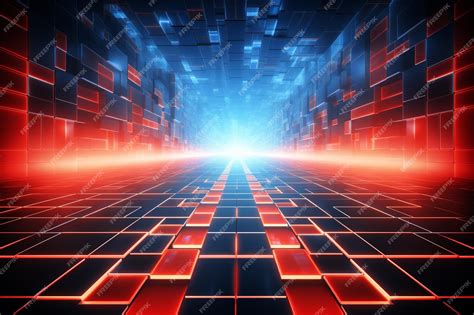 Premium Photo Light Futuristic Digital Technology Background