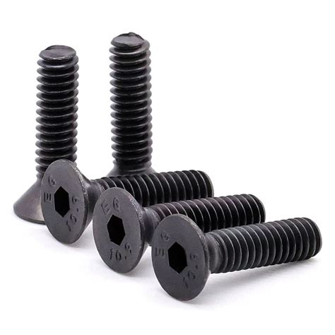 Buy Glvaner M5 X 12mm Flat Head Socket Cap Screws Bolts 50 Pcs 109