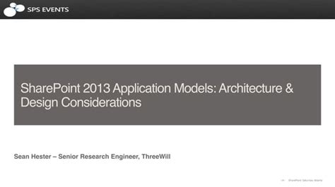 sharepoint app model architecture and design considerations spsatl 2014 ppt