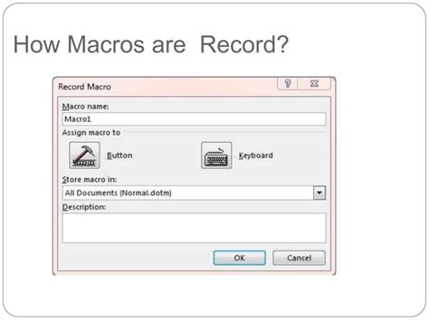 An Introduction To Vba And Macros Pptx Operating Systems Computer Software And Applications