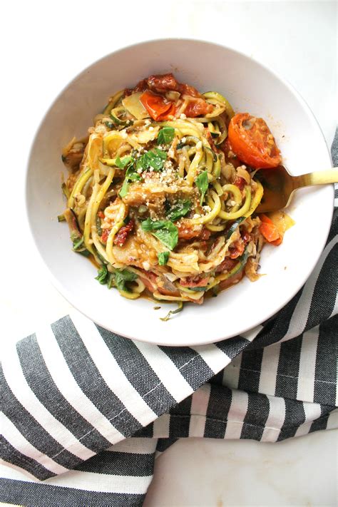 Mediterranean Zucchini Noodles This Savory Vegan