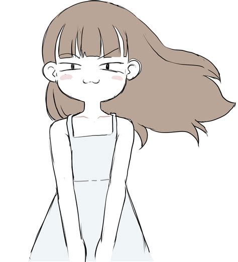 Safebooru 1girl 3 Bare Arms Bare Shoulders Blunt Bangs Blush