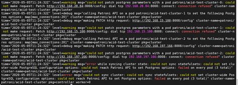 Cluster Pods Are Running But Postgre Operator Not Able To Locate Them