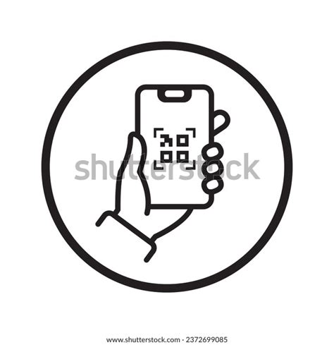 Mobile Scan Qr Code Vector Stock Vector Royalty Free 2372699085