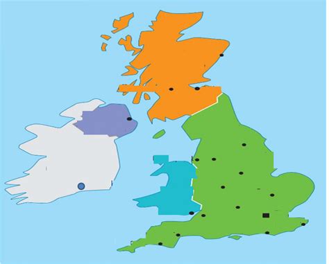 Unit 2 The British Isles Countries Capitals And Cities Diagram