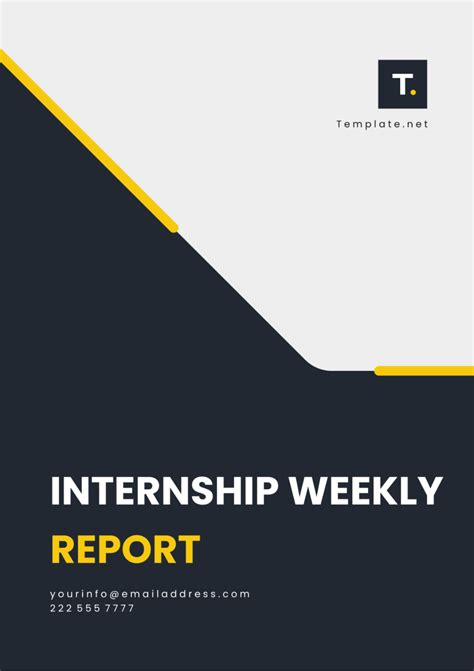 Free Internship Report Templates To Edit Online And Print