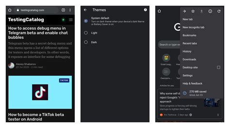Dark Mode On Android And Google Chrome
