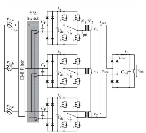 Circuit Diagram Of The Three Phase Phase Modular Isolated
