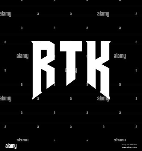 Rtk Letter Logo Design For Technology Company Rtk Logo Design Black