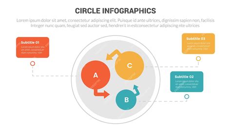 Premium Vector Circle Base Infographics Template Diagram Banner With Circular Linked Circle