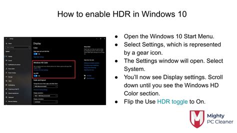 PPT How To Enable HDR In Windows 10 PowerPoint Presentation Free