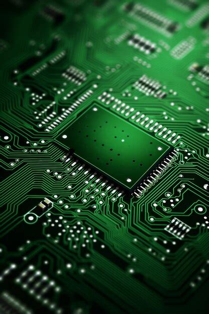 Premium Photo Chips On Motherboard Generative AI