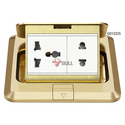 Bull Floor Outlet Universal Socket White Gd1z225