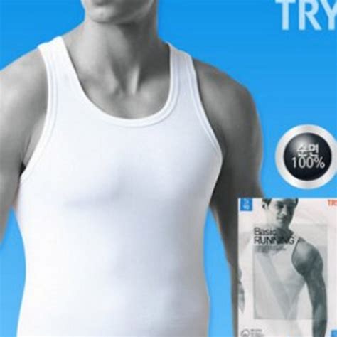 Try 60수 남자 남성 속옷 나시 런닝 Tmrst09 에누리 가격비교
