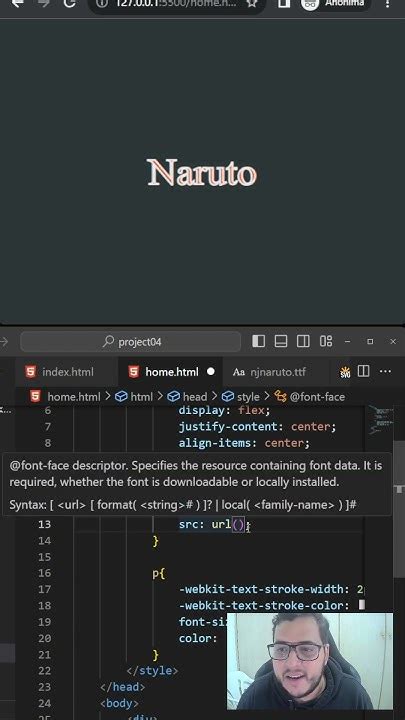 Como Colocar Fonts De Texto Personalizada No Seu Site Shorts Coding Code Html5 Css Youtube